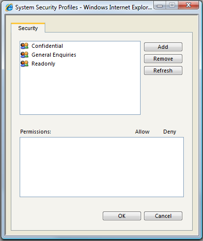 CRM - Manage Security Profiles