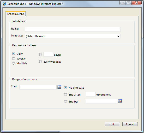 Scheduling - Adding a New Schedule Case